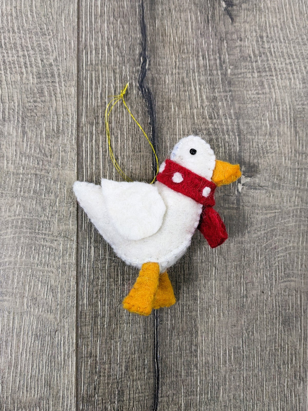 Felt Hanging Goose with Scarf – Gringo Fairtrade