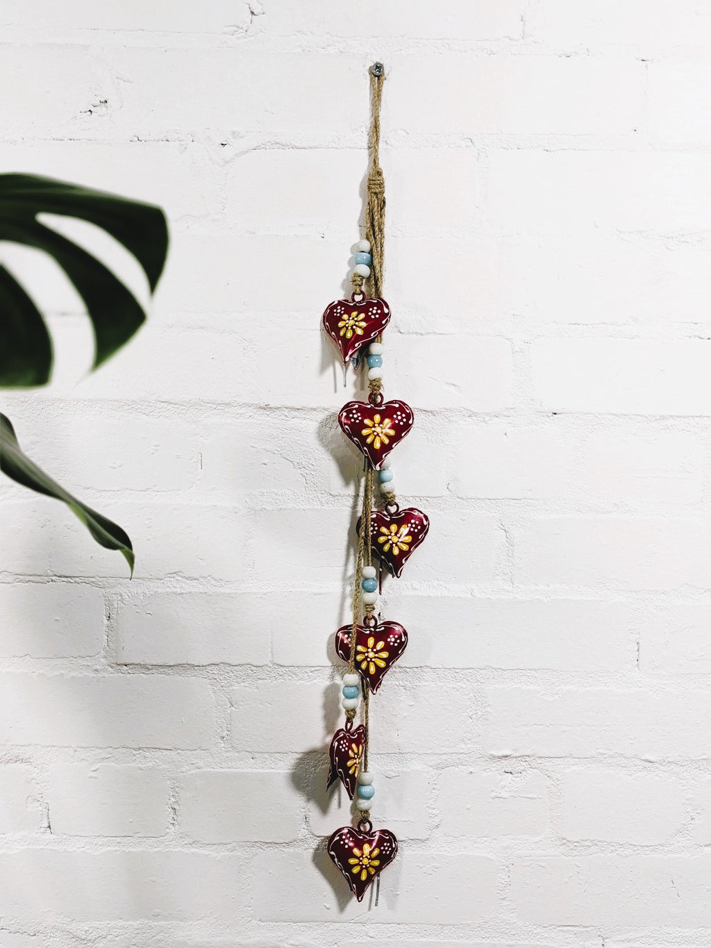 Hanging Painted Heart Bells on String – Gringo Fairtrade